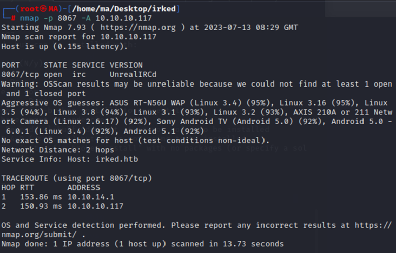 OSCP PREPROTİONS – HTB Irked – Muhammed AYGÜN